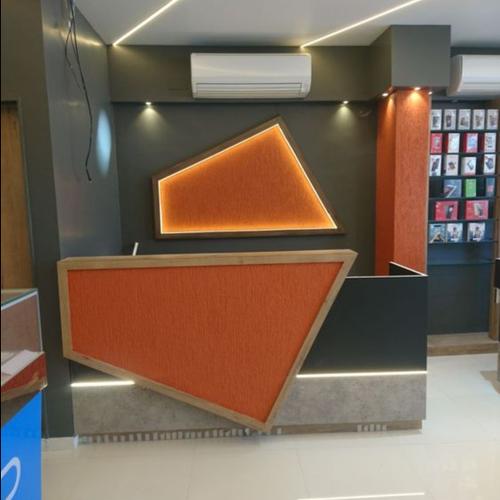 Jual meja resepsionis minimalis hpl ukuran custom furniture jakarta ...