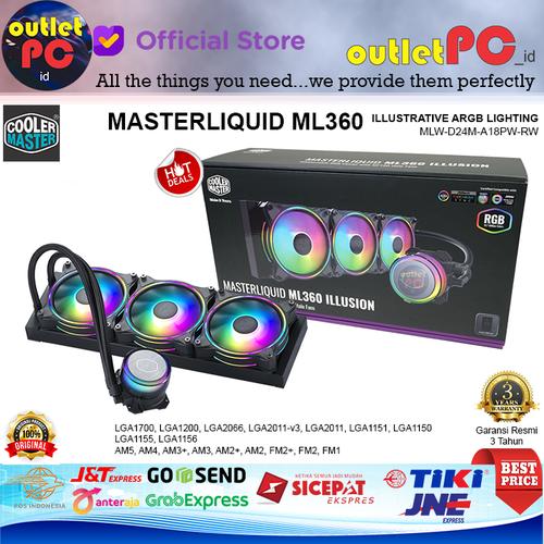 Promo COOLER MASTER MASTERLIQUID ML360 ILLUSION ARGB COOLERMASTER ML ...