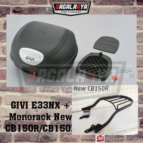 Jual Paket Box Givi E33NX Monorack New CB150R CB150X Gpsport Bracket ...