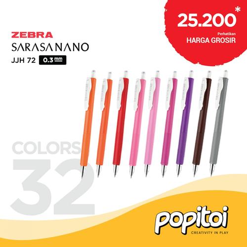 Promo Zebra Sarasa NANO 0.3 mm Gel Pen Pulpen - LIGHT BLUE - Kota ...