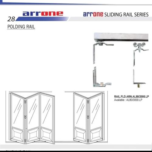 Jual paket Folding Rail/Rel pintu Lipat Sliding gantung Aluminium ...