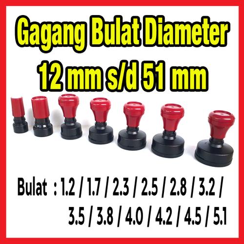 Jual Gagang Stempel Bulat 12mm sd 51mm - BULAT 51mm - Jakarta Timur ...