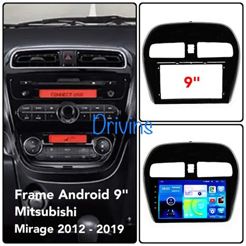 Jual Frame Head Unit Double Din Android Mitsubishi Mirage 9” Inch 2012 ...