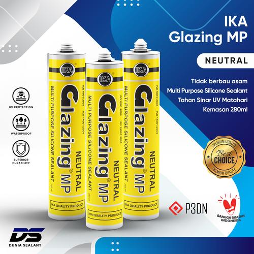 Jual Silicone Sealant Lem Kaca Silikon Silen IKA Glazing MP 280ml ...