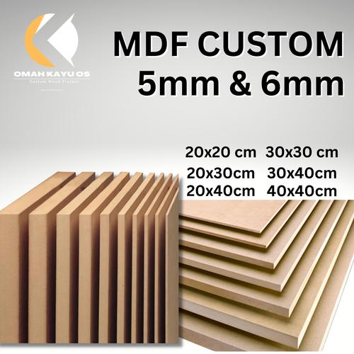 Promo Mdf Tebal 5mm 6mm Potongan Custom Ukuran 20 x 30 30 x 40 40 x ...