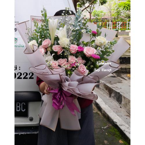 Jual Buket Bunga Asli | Handbouquet Fresh Flower | Bucket | Bouquet ...