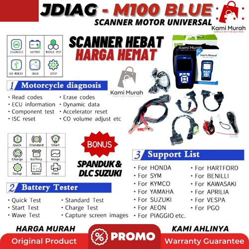 Jual Scanner Motor JDiag Universal Diagnostik Scan Tool Motor Injeksi ...