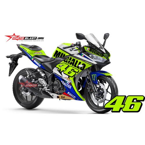 Jual Decal Stiker YAMAHA R25 LIVERY MUKELO FULL BODY MOTOBLAST - Glossy ...