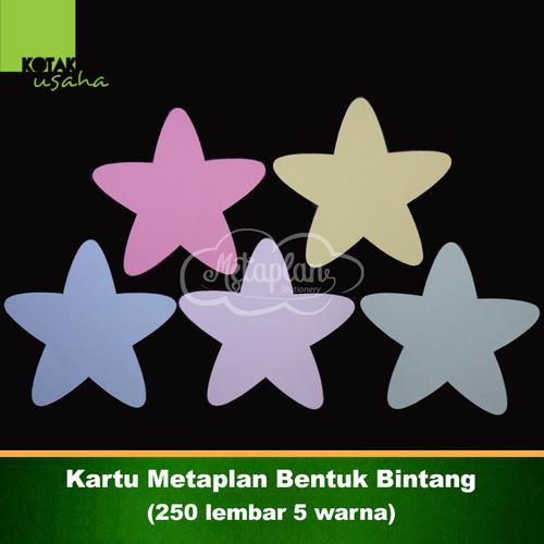 Jual Kartu Metaplan Bentuk Bintang (250 lembar 5 warna) - Kota Depok ...
