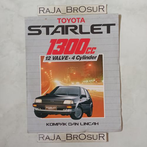 Jual Poster brosur katalog flyer Toyota Starlet Kotak Two Tone Limited ...