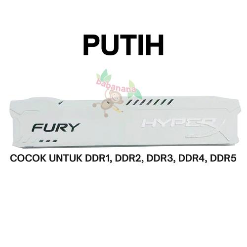 Jual Heatsink Heatspreader RAM DDR2 DDR3 DDR4 DDR5 Kingston Fury HyperX - Putih - Jakarta Utara ...
