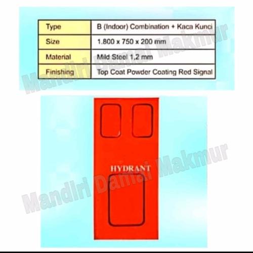 Jual fire hydrant box type B indoor combination kaca 1800x750x200mm ...