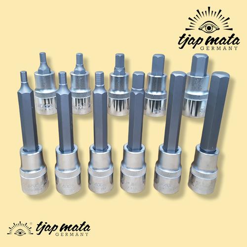 Jual Hex Bit Socket 1/2"DR 4 5 6 8 10 12 MM Kunci Shock L Kunci L Tjap ...