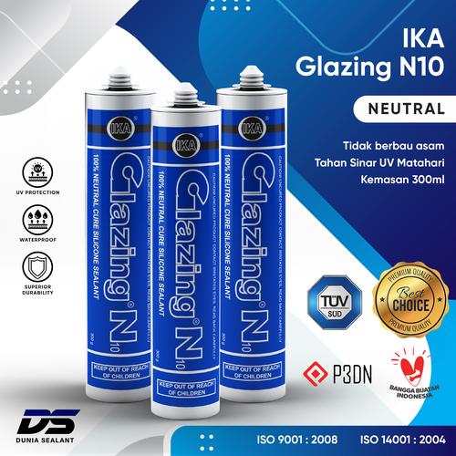 Jual Silicone Sealant Lem Kaca Silikon Silen IKA Glazing N10 - Clear ...