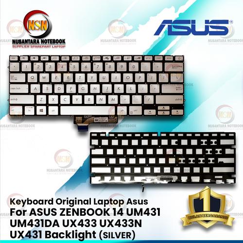 Jual Keyboard Original Laptop Asus UM431 For ZENBOOK 14 UX433 Backlight ...