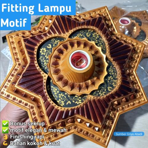 Jual Fitting Ornamen PVC | Fitting lampu motif ukuran 30cm - Fitting ...