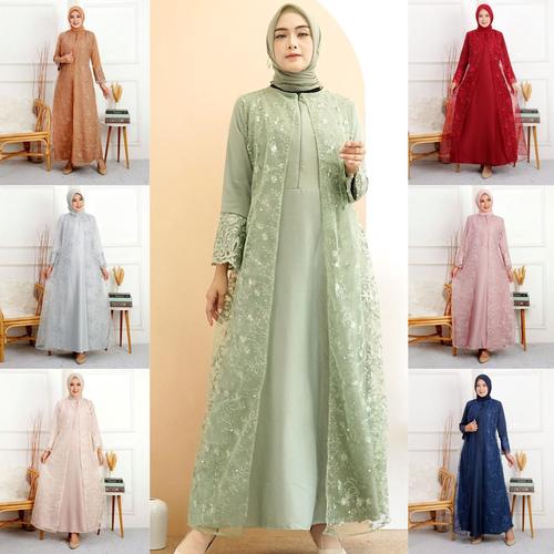 Jual GAMIS HENA TILE MUTIARA BUSUI FRIENDLY BAJU LEBARAN HARI RAYA ...
