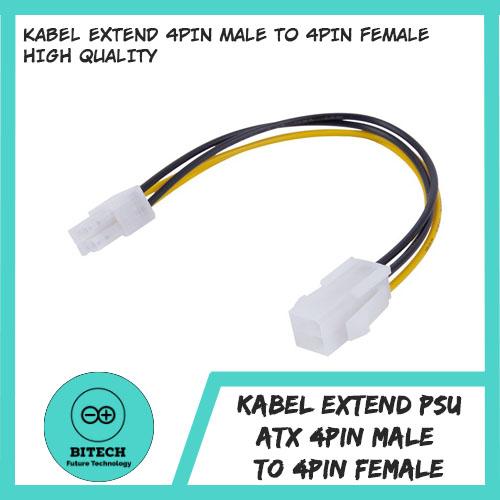 Jual KABEL EXTENDER PSU ATX 4 PIN MALE TO 4 PIN FEMALE / EXTENTION PSU ...