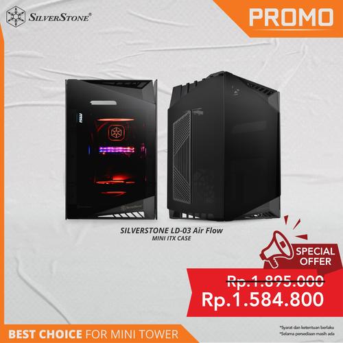 Jual Casing PC Gaming Silverstone LD03-AF Air Flow Mini ITX Micro ATX - Jakarta Pusat - Digital ...