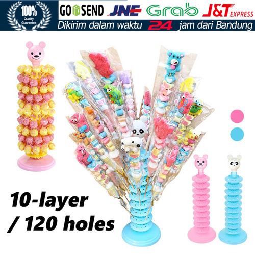 Jual Tempat Permen Lolipop Jar Stand Chupa Chups Tempat Cake Pop Stand ...
