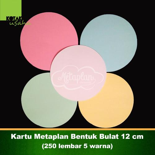 Jual Kartu Metaplan Bentuk Bulat 12 cm (250 lembar 5 warna) - Kota ...