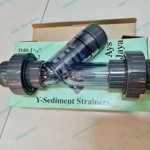 Jual Y strainer PVC Clear socket 21/2" inch Y saringan transparan pvc ...