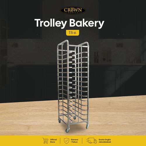 Jual Trolley Bakery TB-15 Stainless - Troli Crown Horeca - Jakarta ...