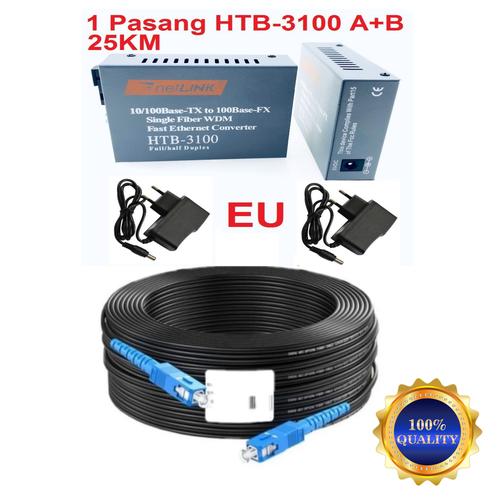 Jual Paket HTB 3100 Netlink A/B + Kabel FO 300 M 1 core Siap pasang ...