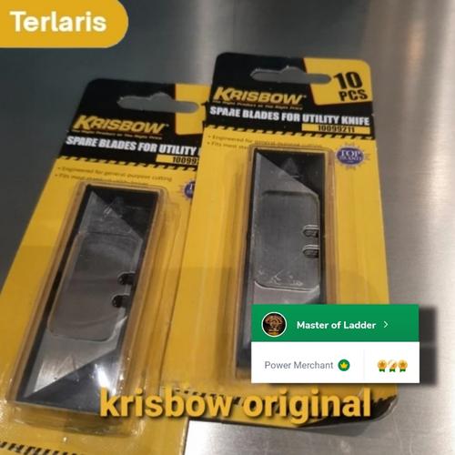 Jual Set Isi Cutter Krisbow 10 Pcs Retractable , Spare Blade Cutter ...