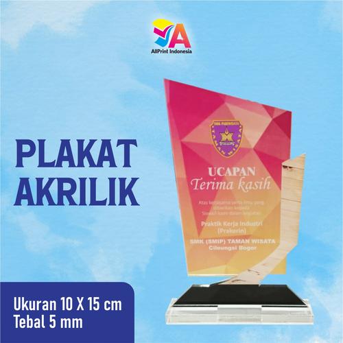 Jual Vandel Akrilik Plakat Akrilik Flatbed UV Piala Medali - Kab ...