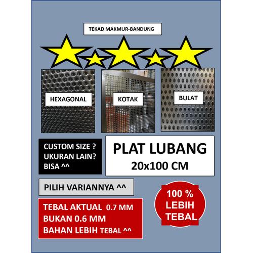 Jual Plat 20x100- Lubang 5 mm - Plat Besi Ram Speaker - Bulat Tebal 0.8 ...