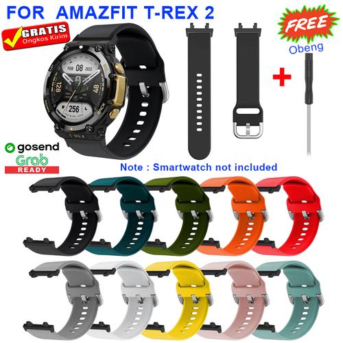 Jual STRAP SILIKON TALI JAM AMAZFIT T-REX 2 TREX2 MODEL ACTIVE METAL ...