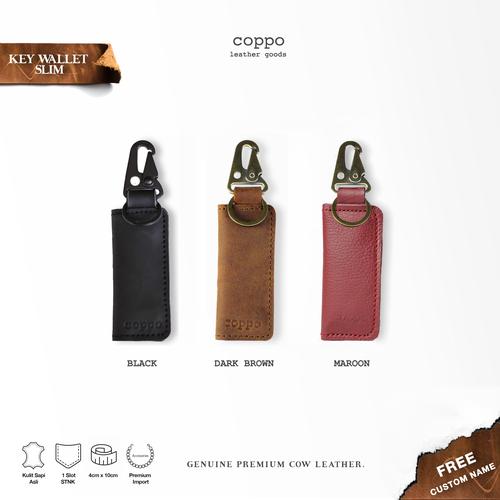 Jual Gantungan kunci motor/dompet stnk kunci mobil Coppo key wallet Pocky - DARK BROWN - Kab ...