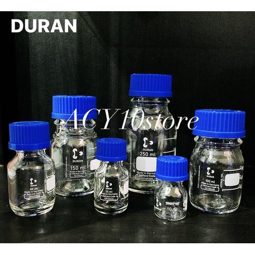 Jual Laboratory Bottle / Lab Botol DURAN Clear 10ml, 25ml, 50ml, 100ml ...