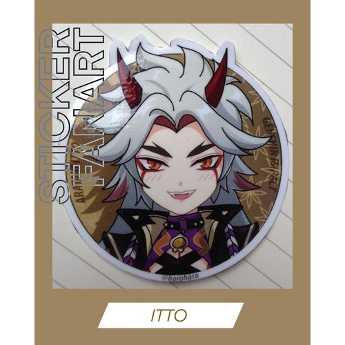 Jual Sticker fanart ARATAKI ITTO genshin impact - Kab. Bandung Barat ...