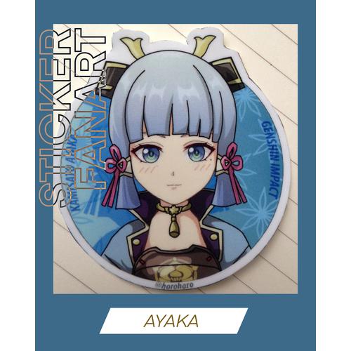 Jual Sticker fanart KAMISATO AYAKA genshin impact - Kab. Bandung Barat ...