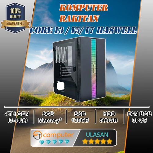 Jual CPU Komputer Gen 4 + Ram 8GB + SSD 128GB + HDD 500GB - CORE I3 GEN ...