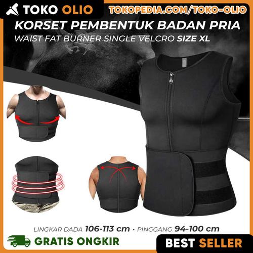 Jual Korset Pembentuk Badan Pria Laki Laki Shaper Corset Vest Single ...