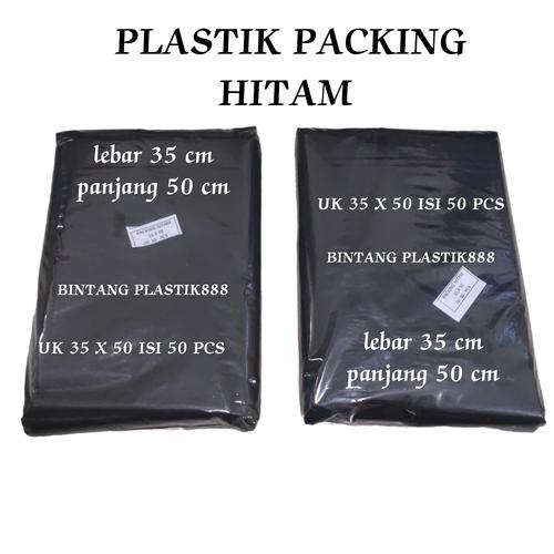 Jual PLASTIK PACKING HITAM UK 35X50, KANTONG PLASTIK SAMPAH KECIL ...