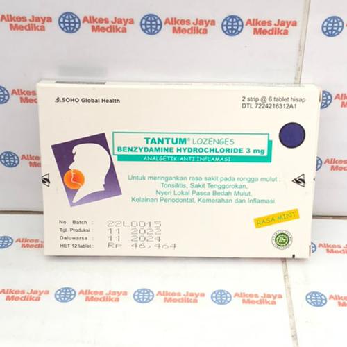 Jual Tantum Lozenges (2strip @6tablet) - Obat Radang Tenggorokan - Kota ...