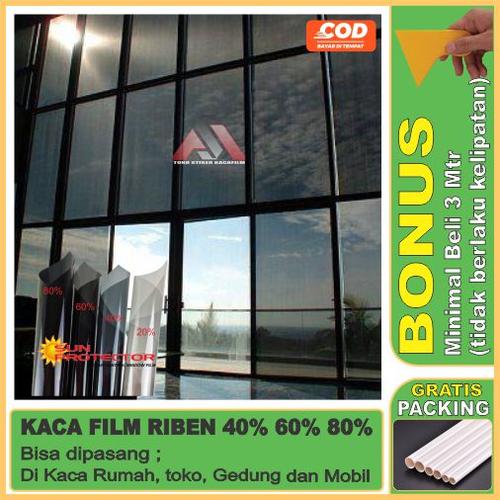 Jual Sticker Stiker Kaca Film Mobil Hitam Riben Jendela Cermin ...