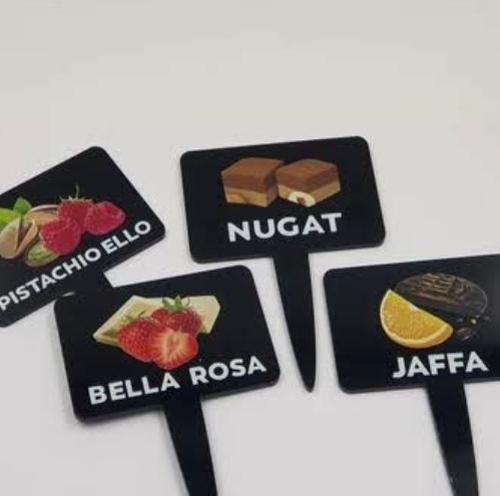 Jual ice cream varian display top nama tulisan rasa flavour es krim ...