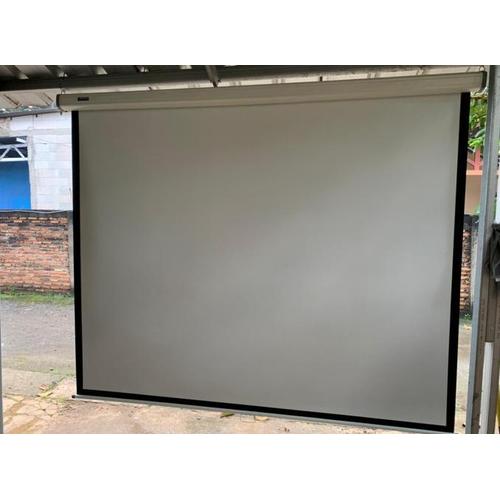 Jual Ready Screen Proyector Merk DINON wall mount 70 Inchi Tarikannya ...