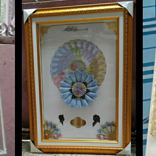 Jual Mahar Pernikahan Design Kipas Uang Mainan/Asli Ukuran 40x60 ...