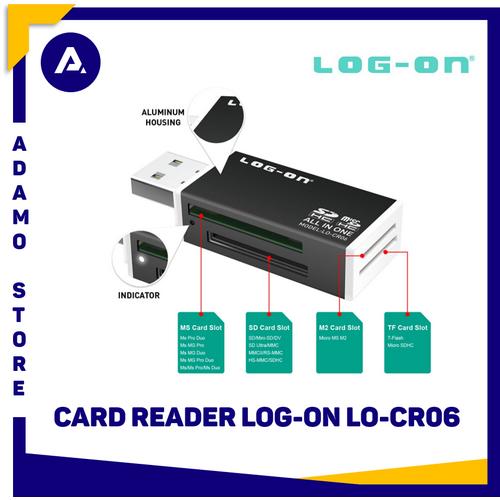 Jual Log On Card Reader 4 in 1 High Speed Multi Function LO-CR06 - Kota Surabaya - Adamo Store ...