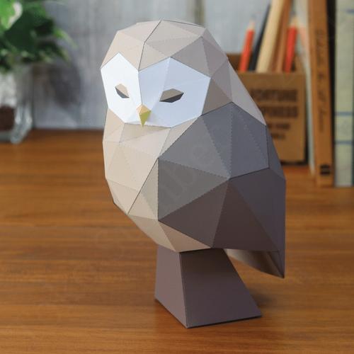 Jual Burung Hantu Paper Craft Diorama Bird Owl Papercraft Miniature ...