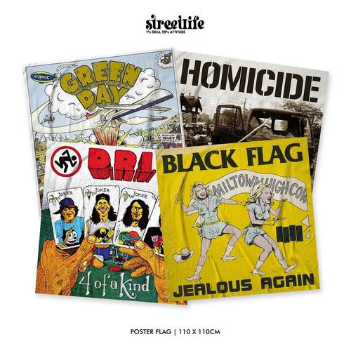 Jual Bendera TC / Flag Poster / Poster Kain / Wall Decor Band / Bendera ...