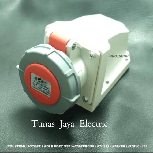 Jual Industrial Surface Wall Socket 16A 4Pole IP67 FORT - Kota Surabaya ...