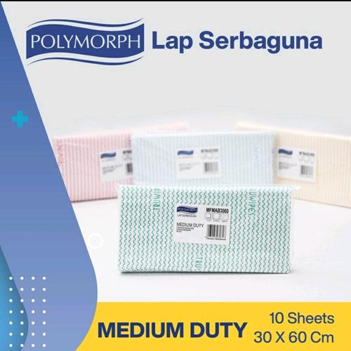 Jual Lap Serbaguna Disposable Wipes Polymorph MEDIUM DUTY 30x60cm 10sheets - Biru - Kota Cimahi ...