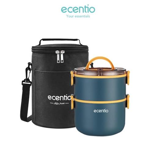 Jual Ecentio Kotak Makan Set/Lunch Box Tas Set/Rantang Susun 2 Lapisan ...